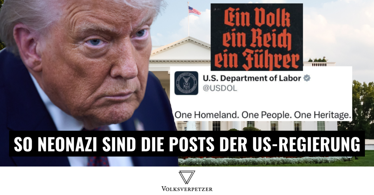 US-Regierungsaccounts posten Neonazi-Content - Volksverpetzer
